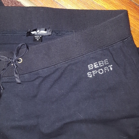 bebe | Skirts | Bebe Sport Logo Shark Bite Skirt M Black | Poshmark